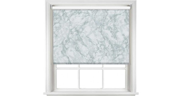 Marble Effect Blackout Iron Roller Blind